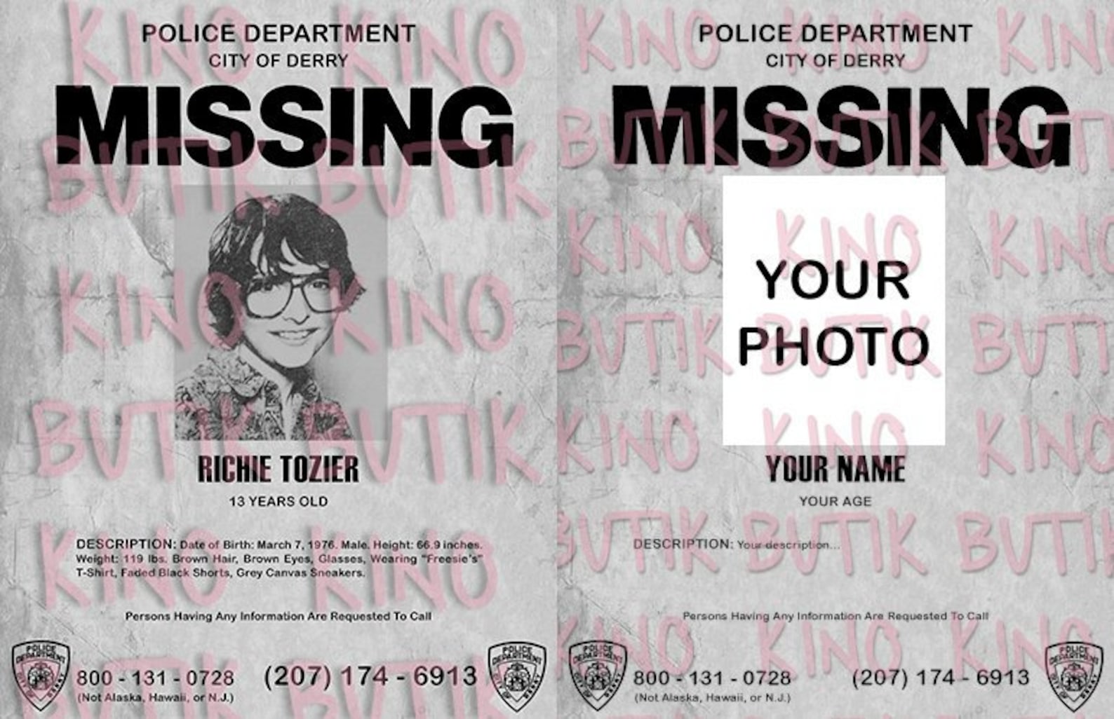Personalized IT Movie Missing Poster (not a Template) - Etsy