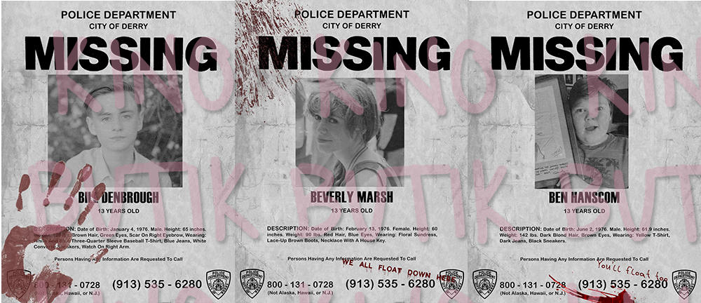 IT Movie Missing Poster (one per Purchase) - Etsy