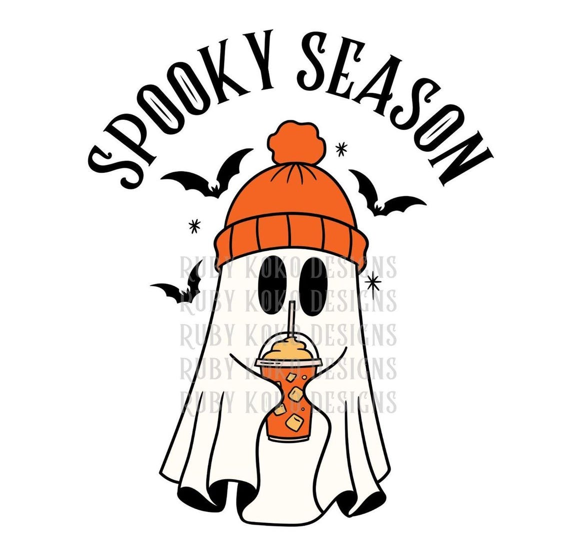 Spooky Season PNG, Spooky Season Cute Ghost, Spooky Digital File ...