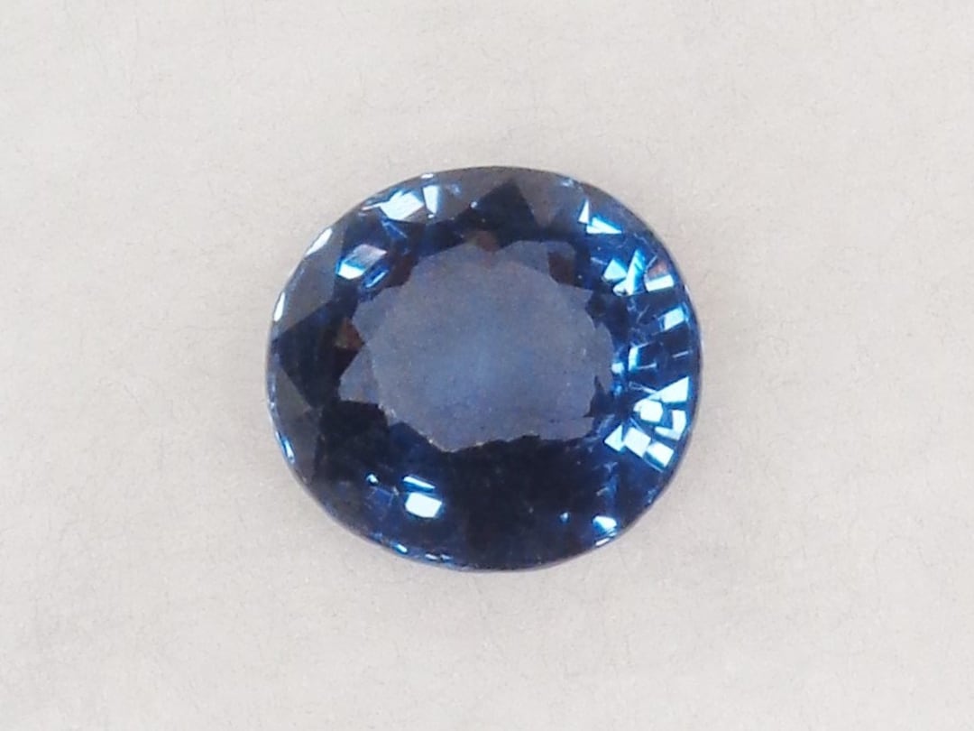 Piedra suelta de espinela azul .87ct piedra preciosa de corte ovalado ...