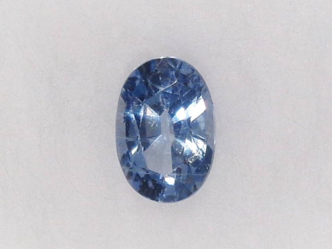 Sapphire Light Blue Loose .65ct Natural Stone Unheated Oval Cut Faceted ...