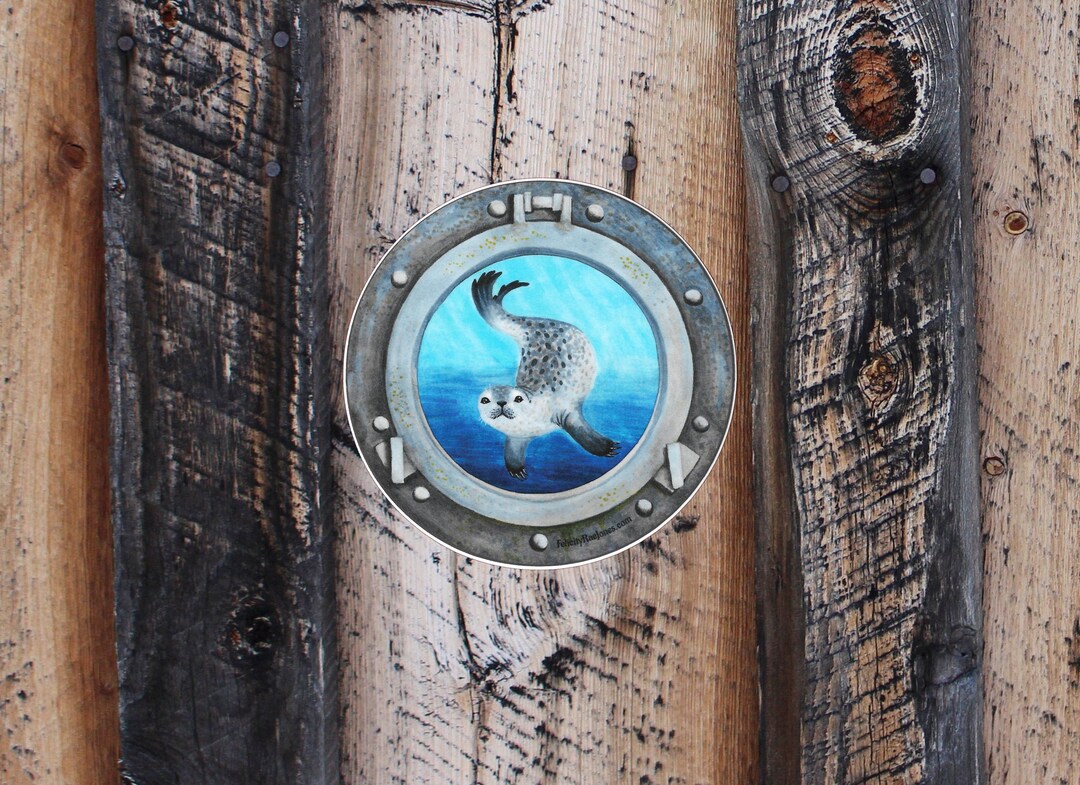 Porthole Seal- Harbor Seal (high Grade Weatherproof Sticker) - Etsy