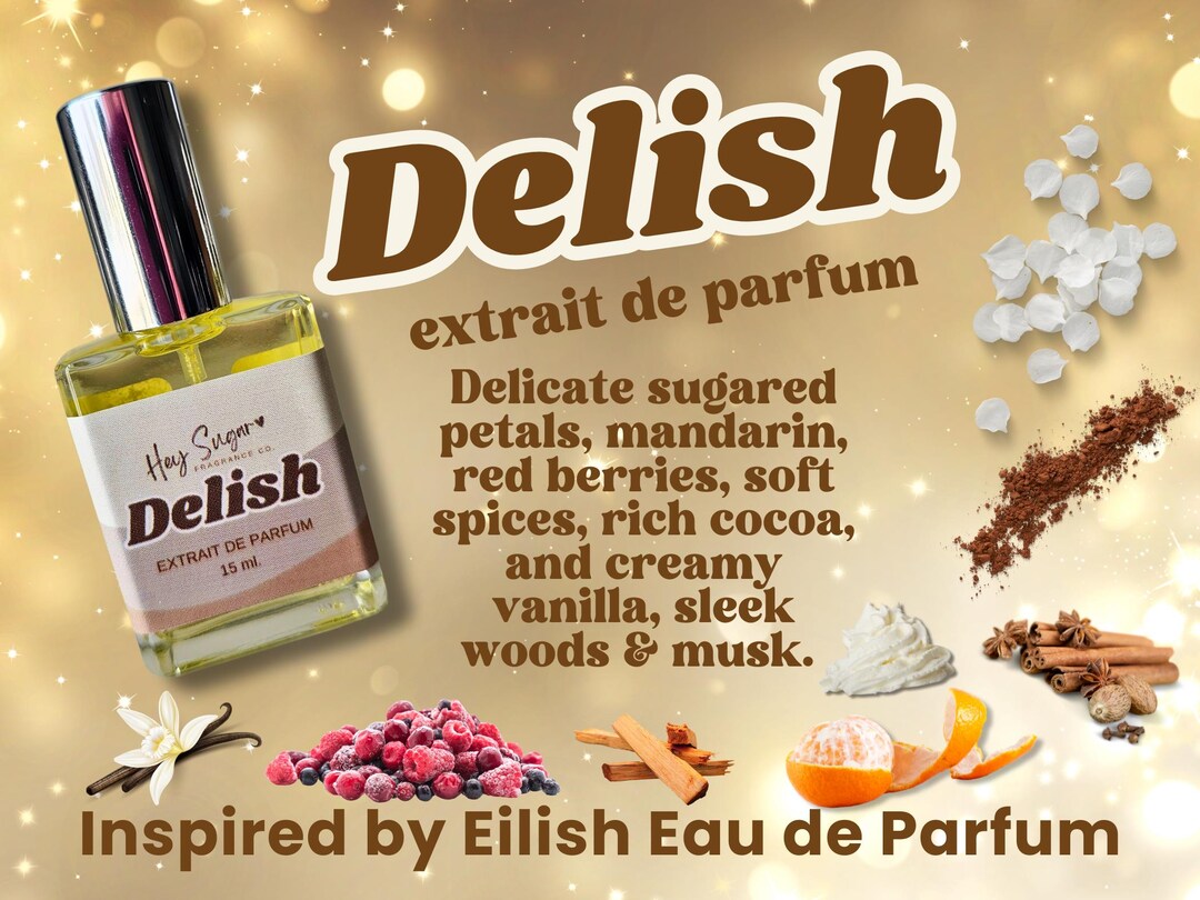Delish Perfume - Vanilla Gourmand Perfume, Inspired by Eilish, Amber ...