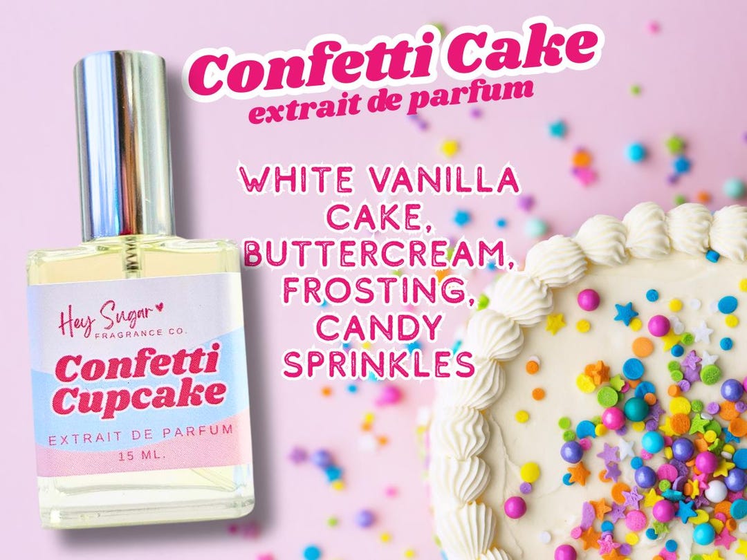 Confetti Cupcake Perfume -vanilla Cake, Sweet Buttercream Fragrance ...