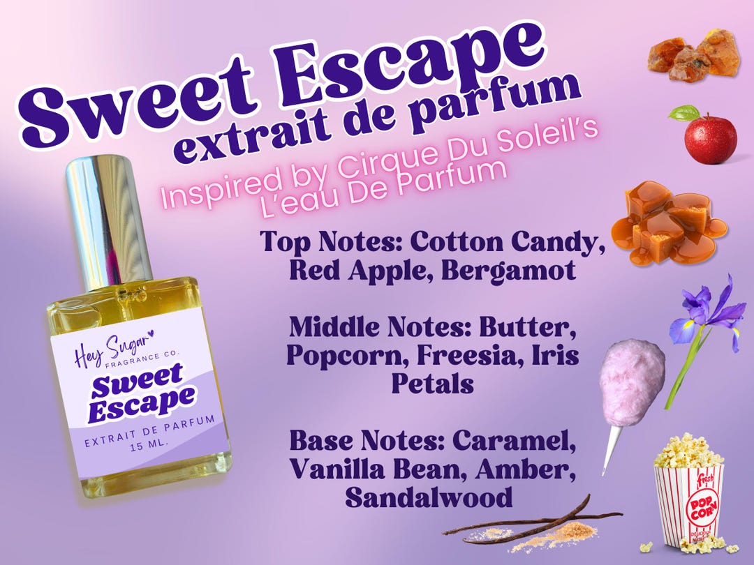 Sweet Escape Perfume, Cirque De Soleil Dupe, Gourmand Perfume, Viral ...
