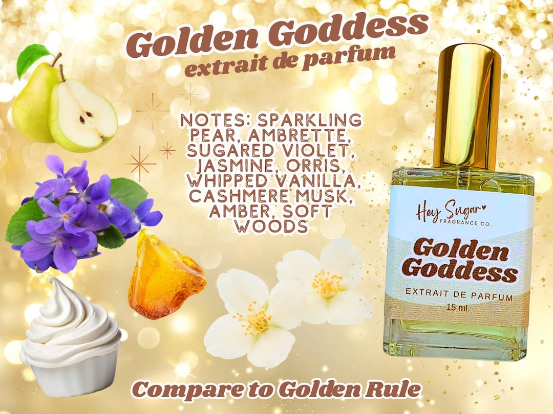 Golden Goddess Perfume - Clean Girl Gourmand, Amber Vanilla Musk, Every ...