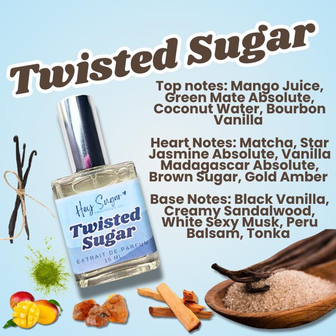 Twisted Sugar Gourmand Perfume-vanilla, Mango, Coconut Water, Brown ...