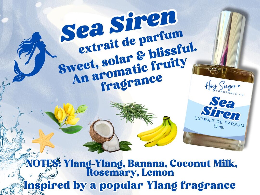 Sea Siren Perfume - Inspsired by a Beautiful Ylang Perfume - Fresh ...