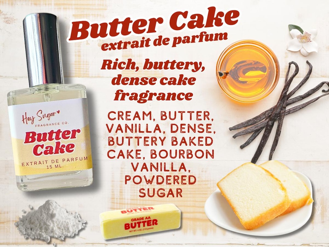 Butter Cake Perfume - Gourmand Perfume for Bakery Scent Lovers, Rich ...