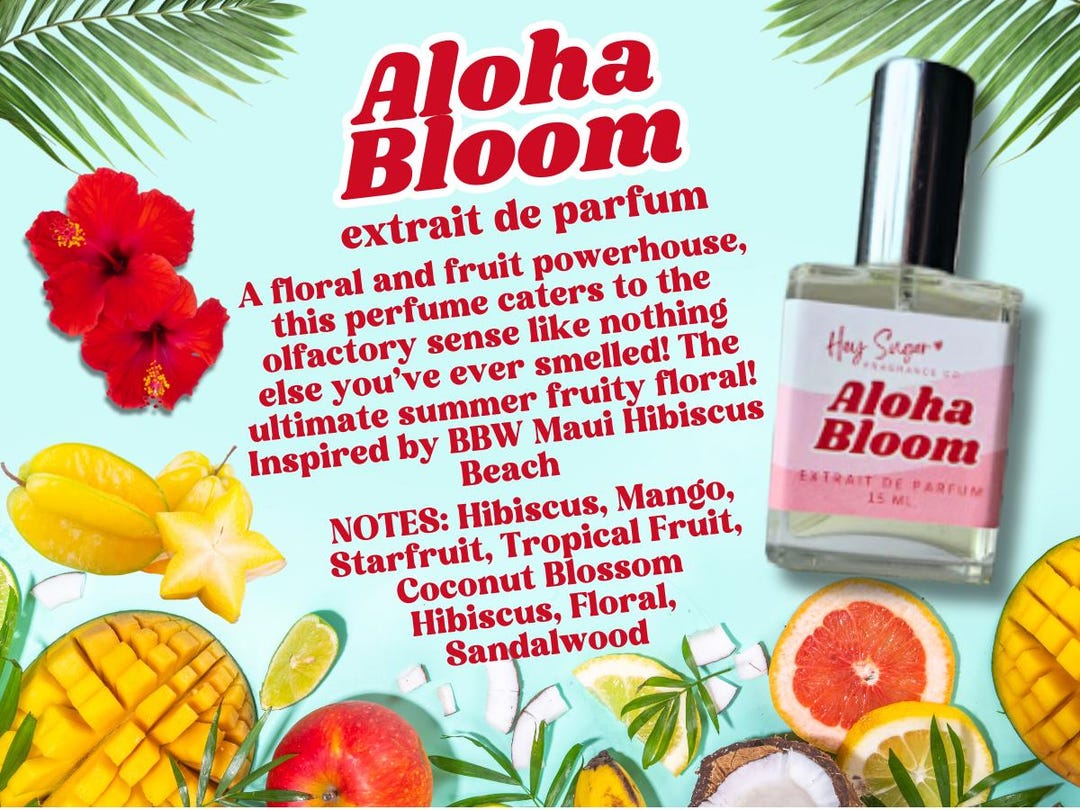 Aloha Bloom Perfume - Tropical Maui Hibiscus Dupe Inspired by a ...