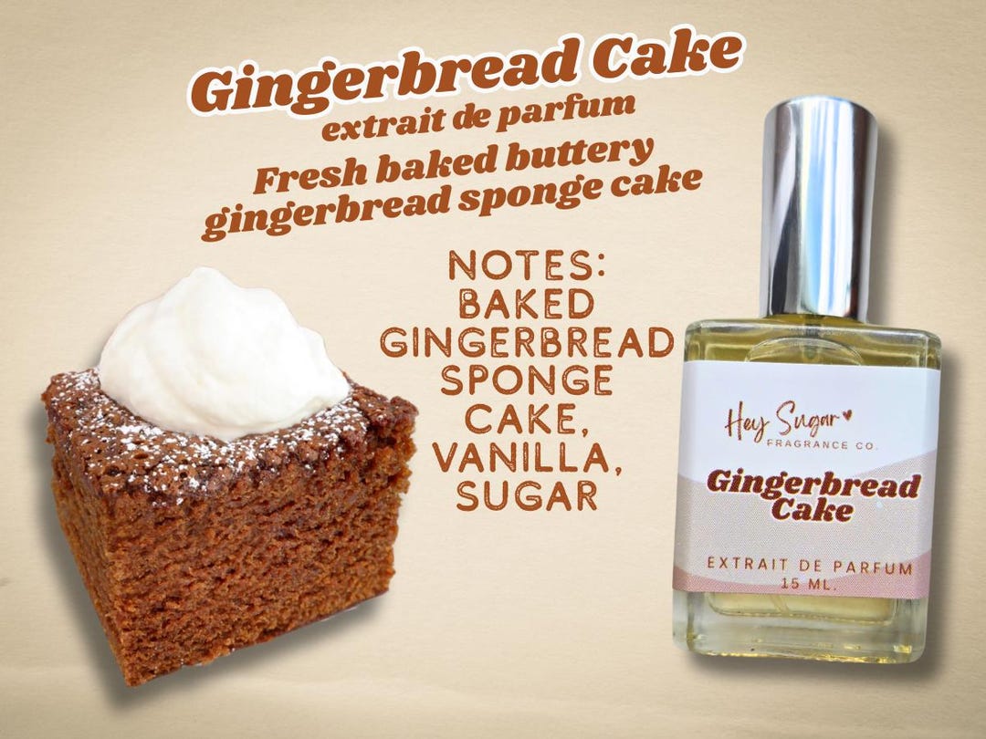 Gingerbread Cake Perfume - Fall Gourmand-layering Perfume- Cozy Bakery ...