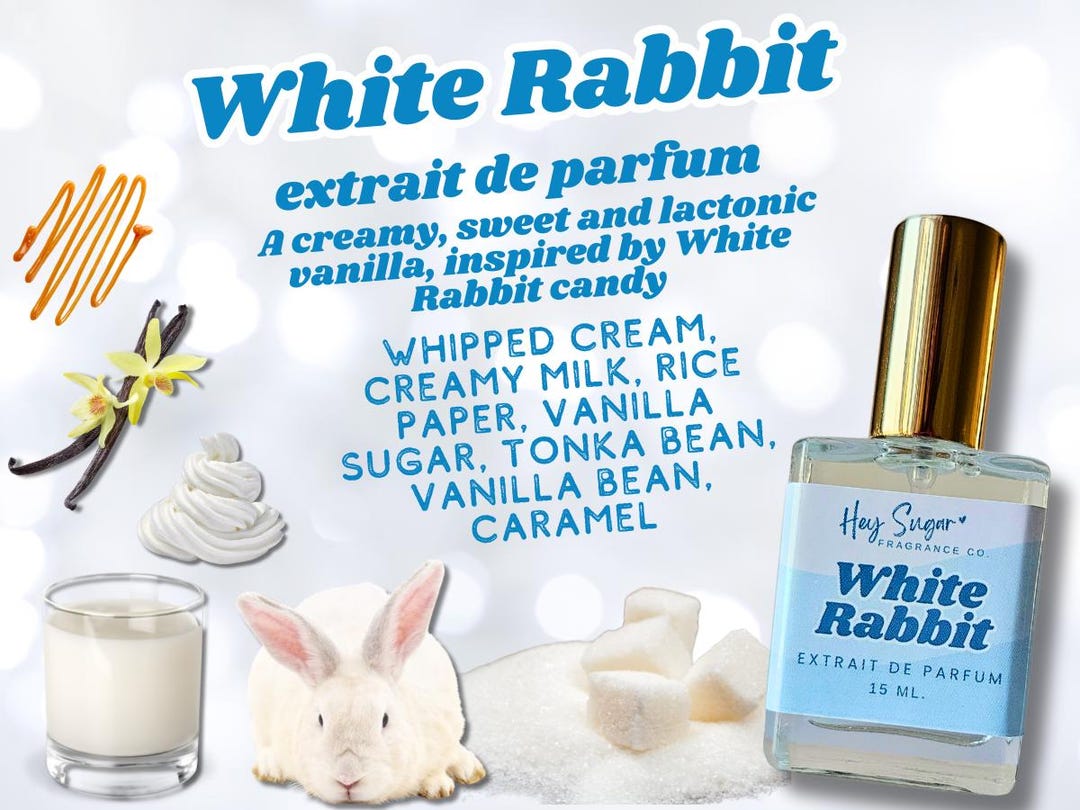 White Rabbit Perfume - Creamy Vanilla Fragrance, Lactonic, Sweet Milky ...