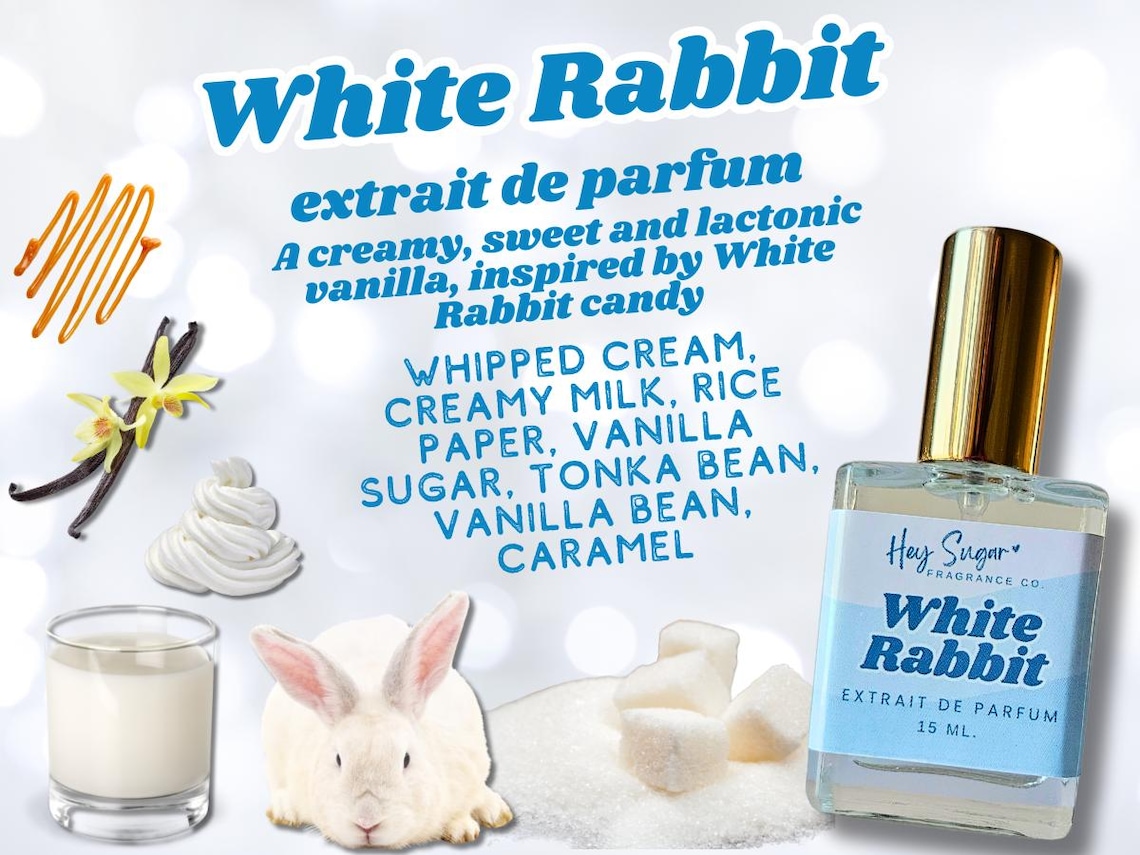 White Rabbit Perfume - Creamy Vanilla Fragrance, Lactonic, Sweet Milky ...