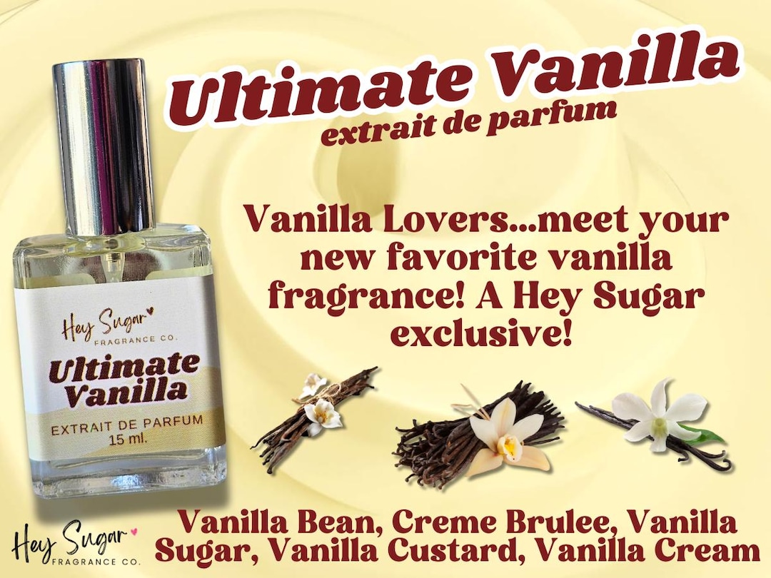 Ultimate Vanilla Perfume - Gourmand Perfume | Warm Vanilla Scent | Sweet Perfume | Vanilla ...