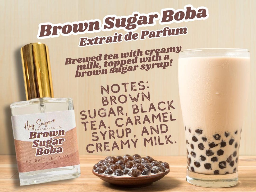 Brown Sugar Boba Perfume - Bubble Tea Perfume - Milk Perfume, Caramel ...