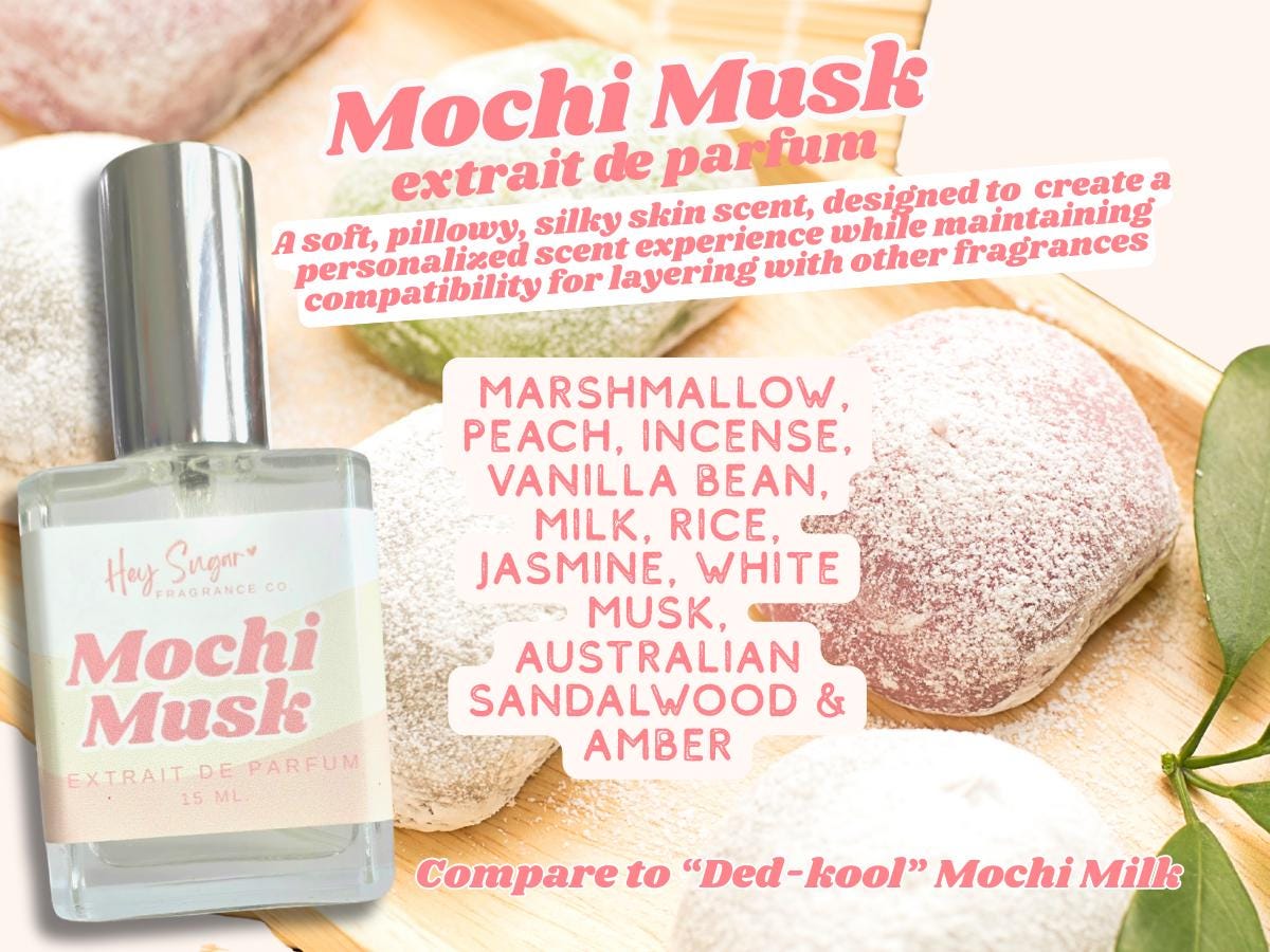 Mochi Musk Perfume - Mochi Milk Fragrance, Clean Girl, Soft Life ...