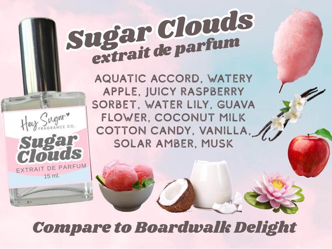 Sugar Clouds Perfume - Cotton Candy Perfume, Compare to Boardwalk ...