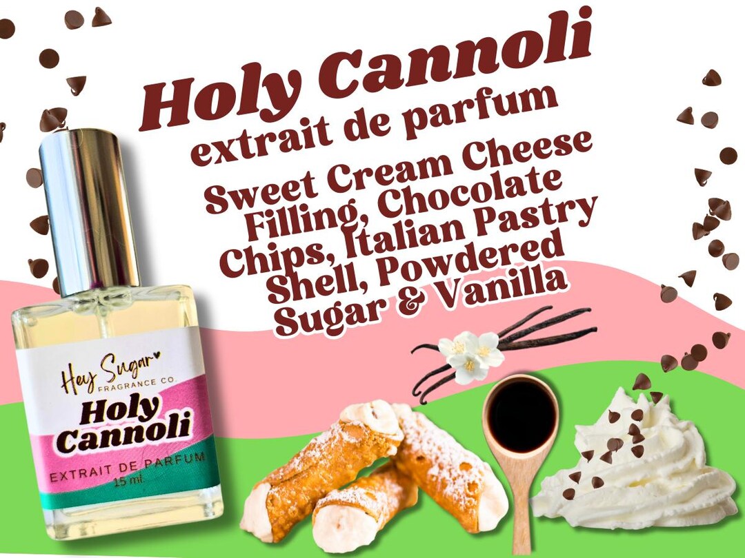 Holy Cannoli Perfume - Gourmand Cannoli Fragrance - Chocolate Chips ...