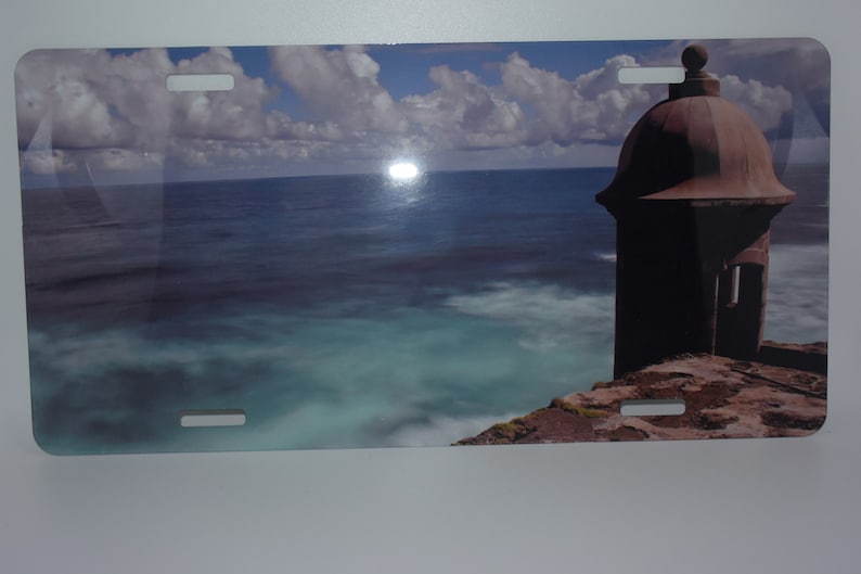 Customizable Puerto Rico Flag License Plate - Etsy