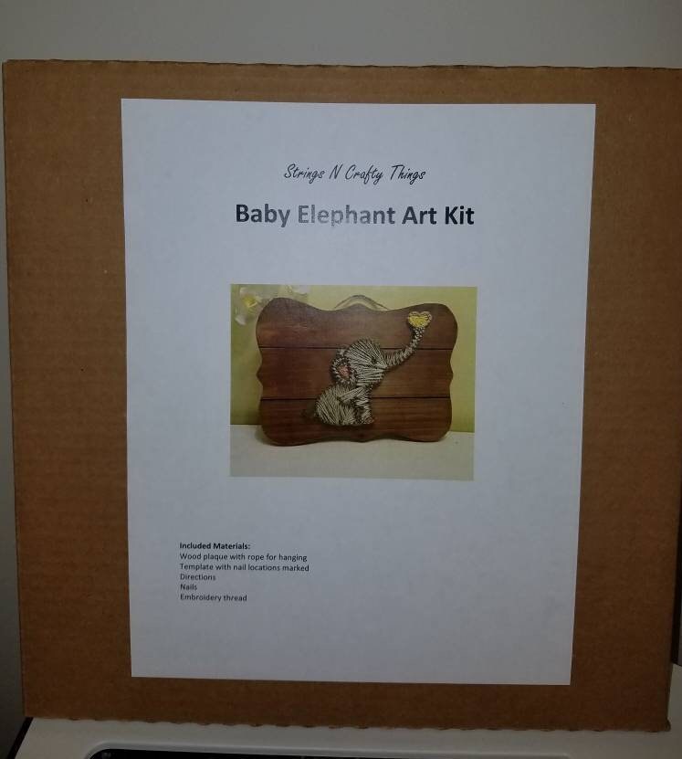 DYI Baby Elephant String Art Kit - Etsy