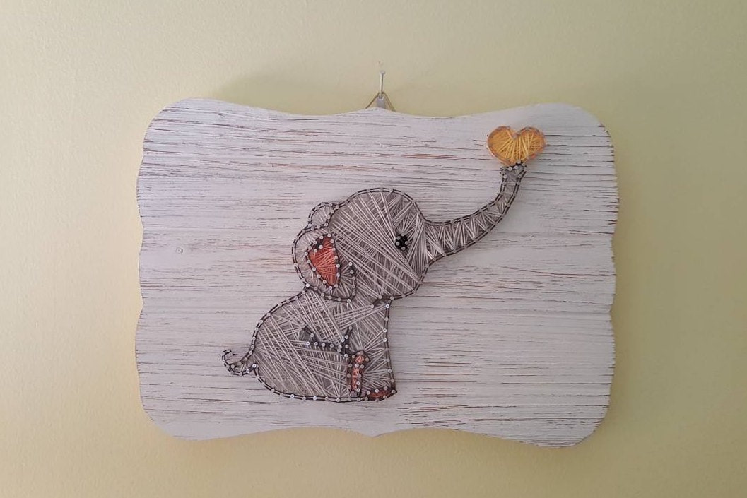 DYI Baby Elephant String Art Kit - Etsy