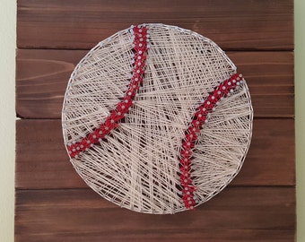 Custom Made to Order Baseball String Art - Etsy