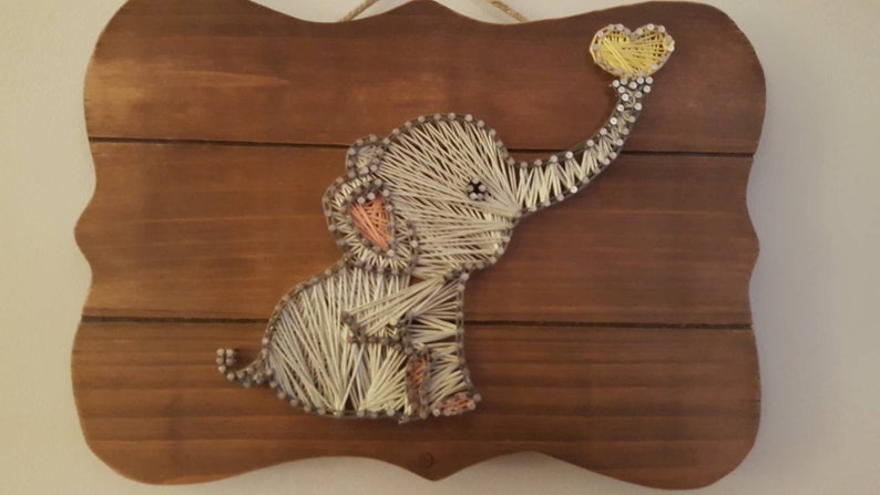DYI Baby Elephant String Art Kit - Etsy