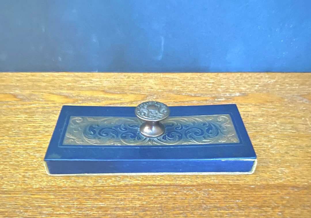 Antique Embossed Office Blotter - Etsy