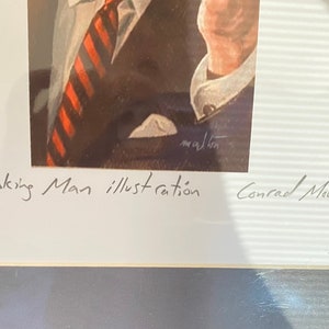 Smoking Man Conrad Moulton Advertising Illustration Glicee Print ...