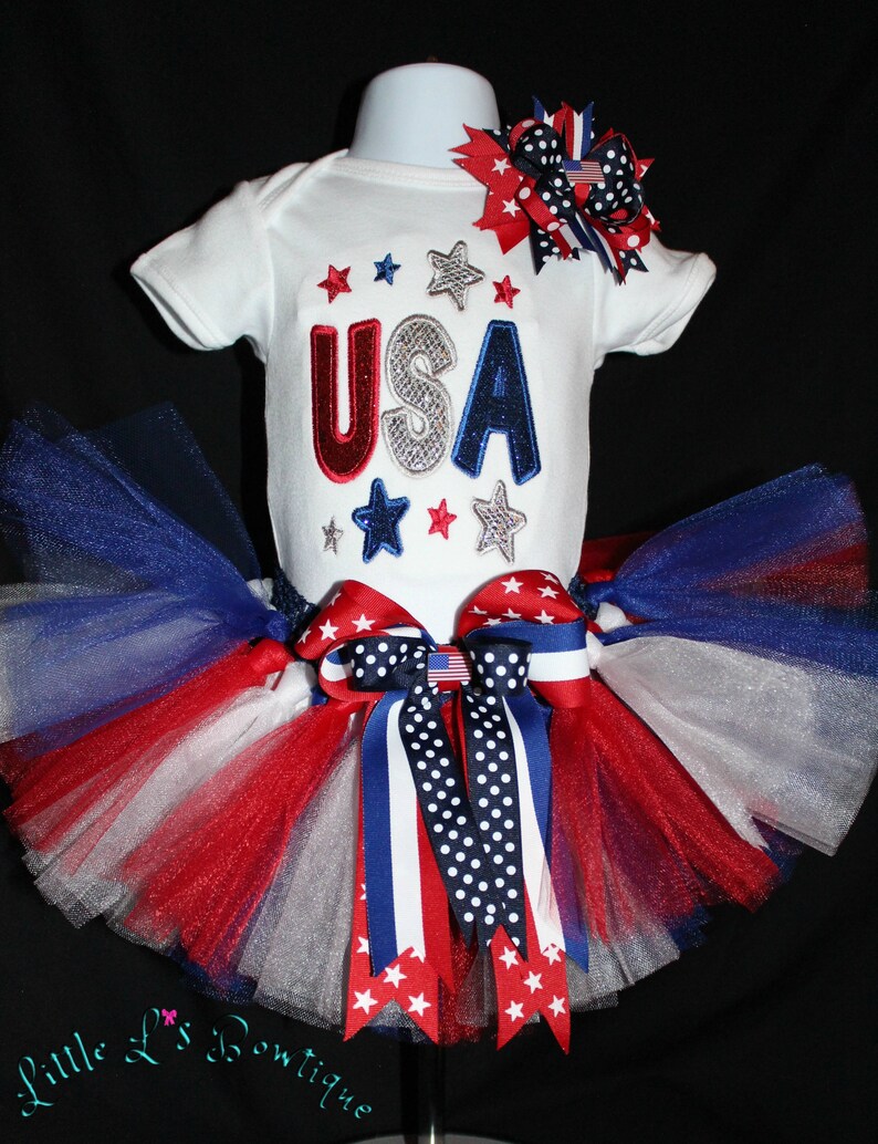 Patriotic Girls Outfit4th of July Tutu OutfitUSA Girls | Etsy