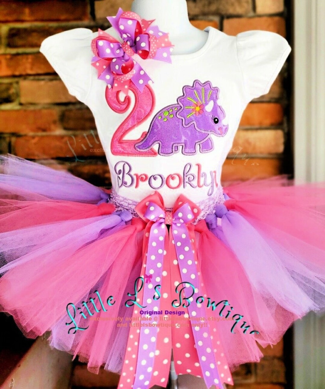 Dinosaur Birthday Tutu Set Girls,dino Bday Outfit,triceratops Birthday ...