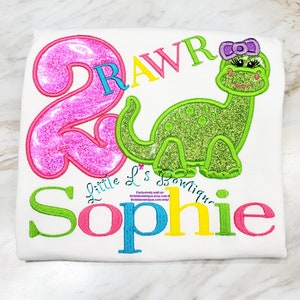 Dinosaur Birthday Outfit,dino Birthday Shirt,miss Dino Birthday Shirt ...