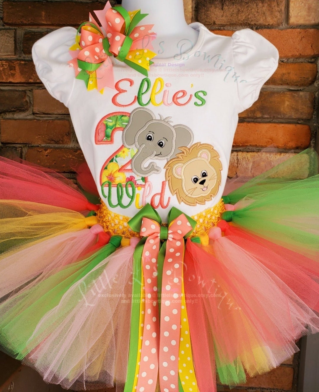 Two Wild Birthday Outfit,animal Birthday Shirt, Zoo Animal Birthday ...