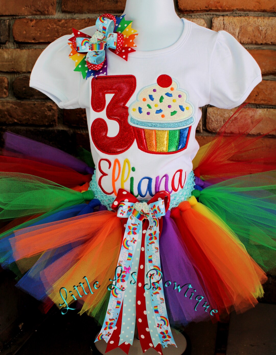 Cupcake Birthday Shirt,cupcake Birthday Outfit,rainbow Birthday Outfit ...