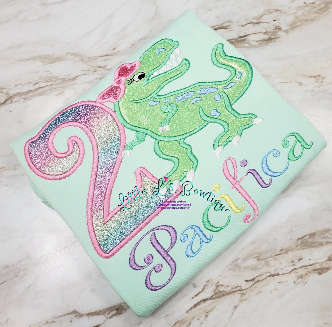 Dinosaur Birthday Shirt,dino Birthday Shirt,girl T-rex Birthday Shirt ...