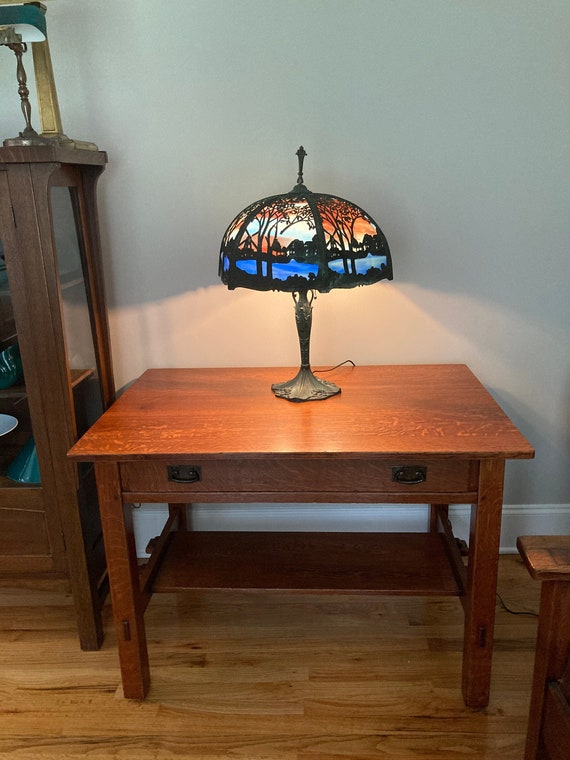 Antique Desk Stickley Mission Oak Arts Crafts Furniture Craftsman Etsy