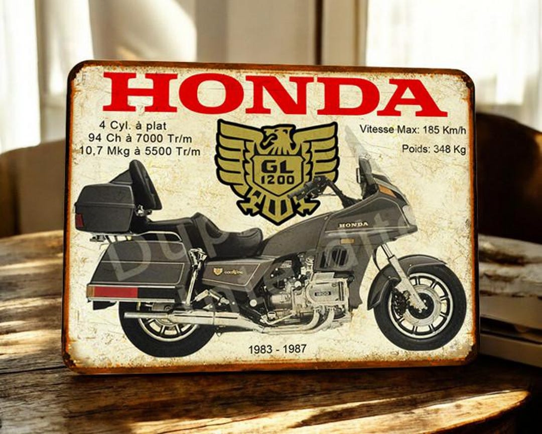 Honda Goldwing 1200 Vintage Metal Sign - Etsy
