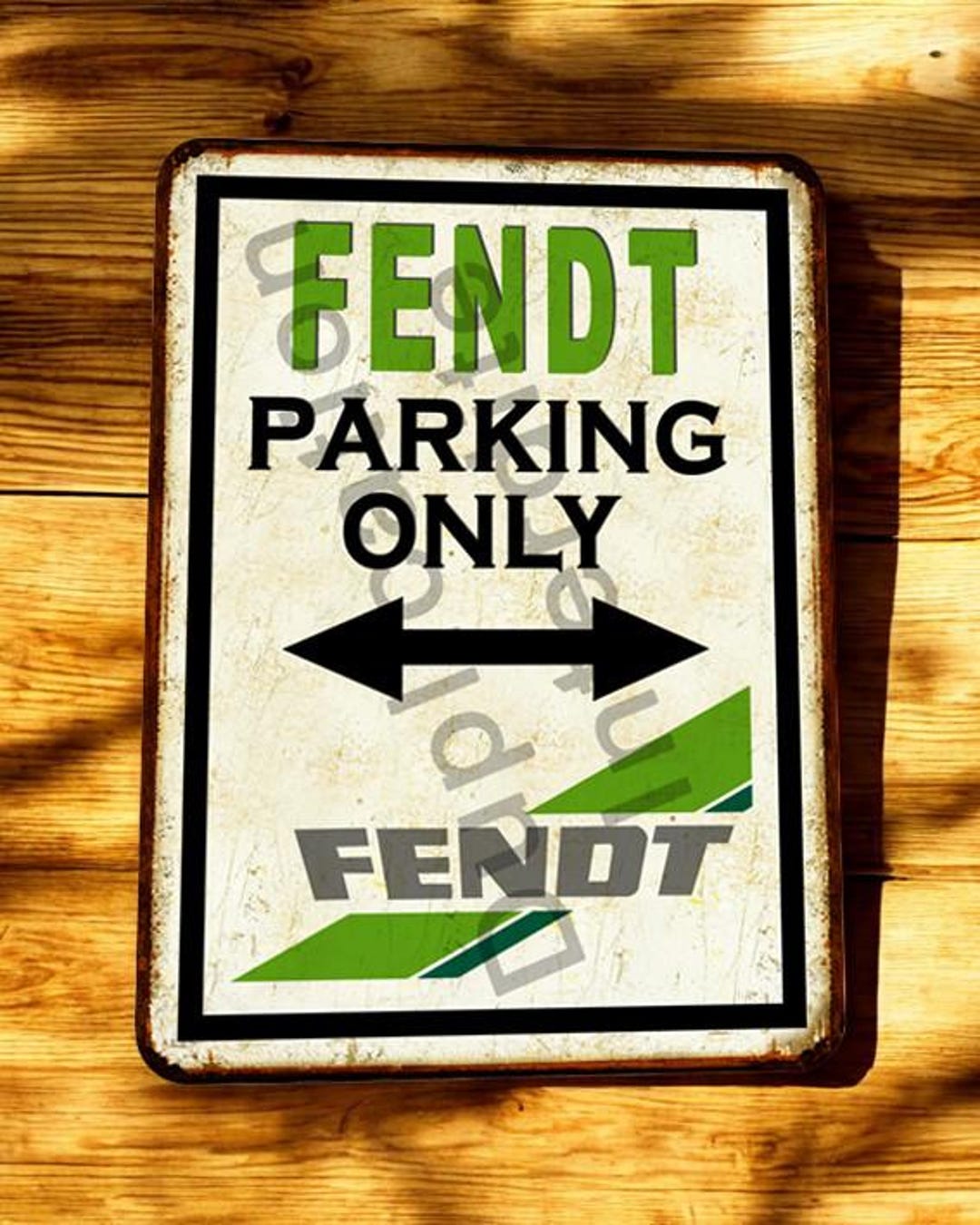 Vintage Fendt Parking Only Metal Sign - Etsy