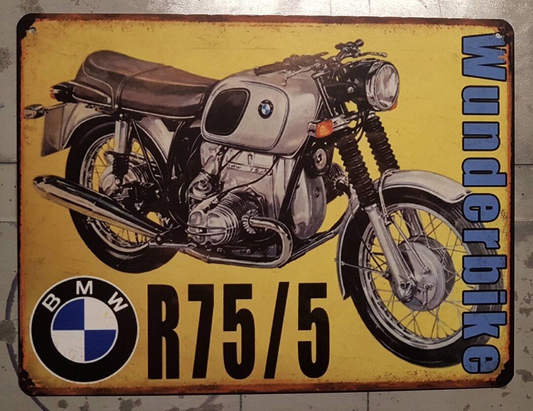 Vintage BMW R75 Metal Plate - Etsy