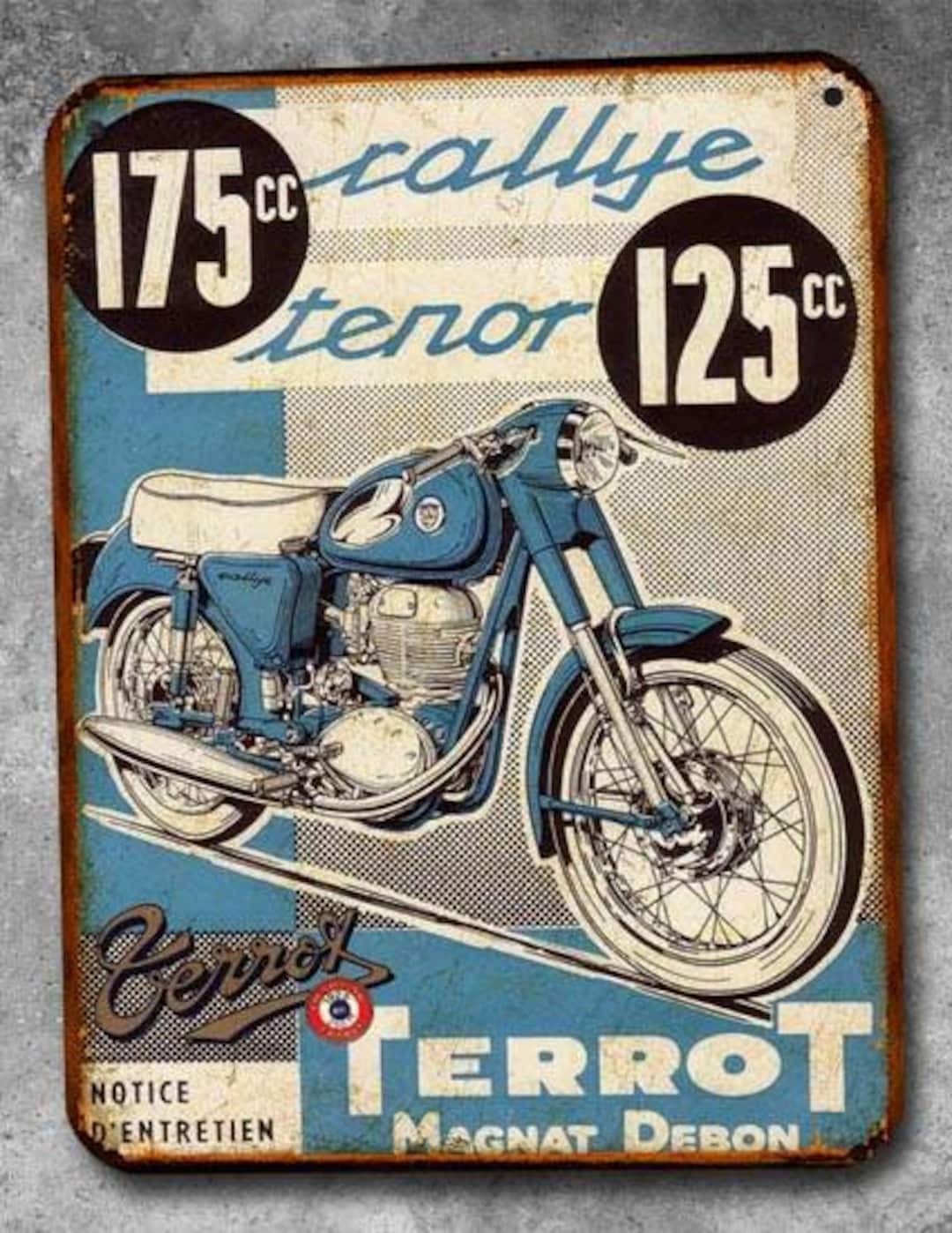 Plaque métal vintage Terrot Rallye Tenor - Etsy France