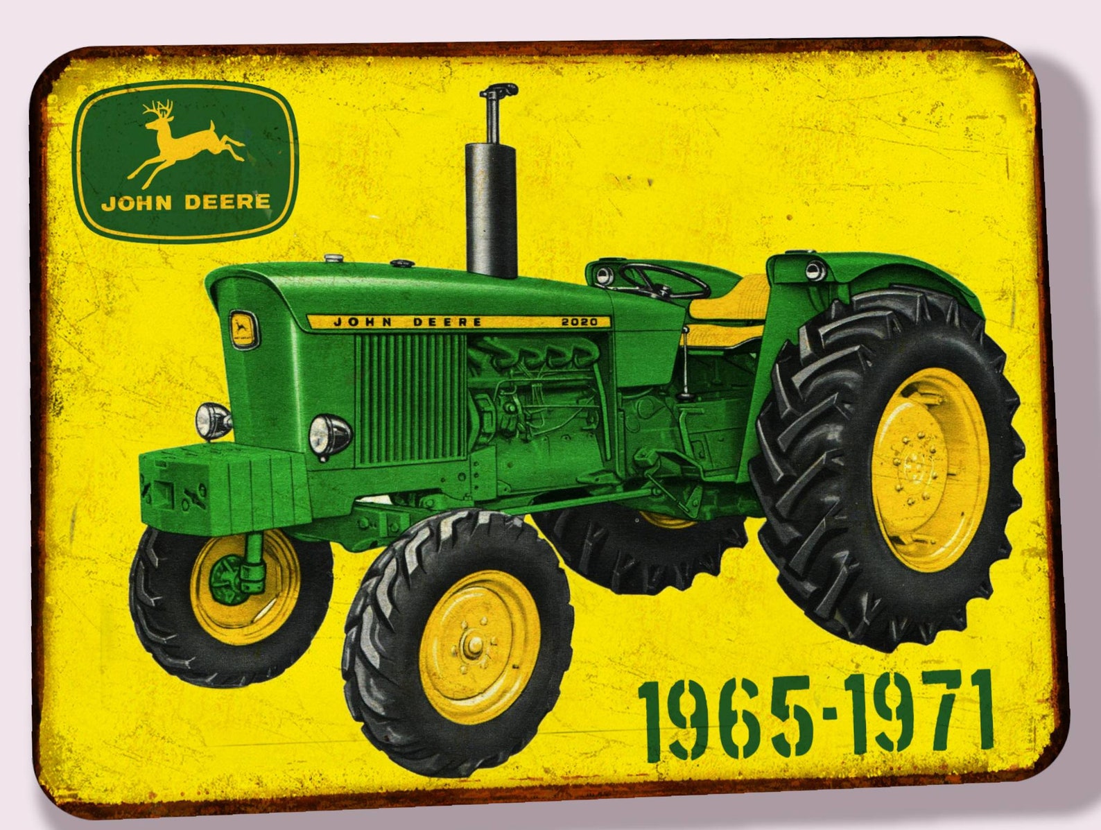 Vintage Metal Plate John Deere Tractor 2020 - Etsy