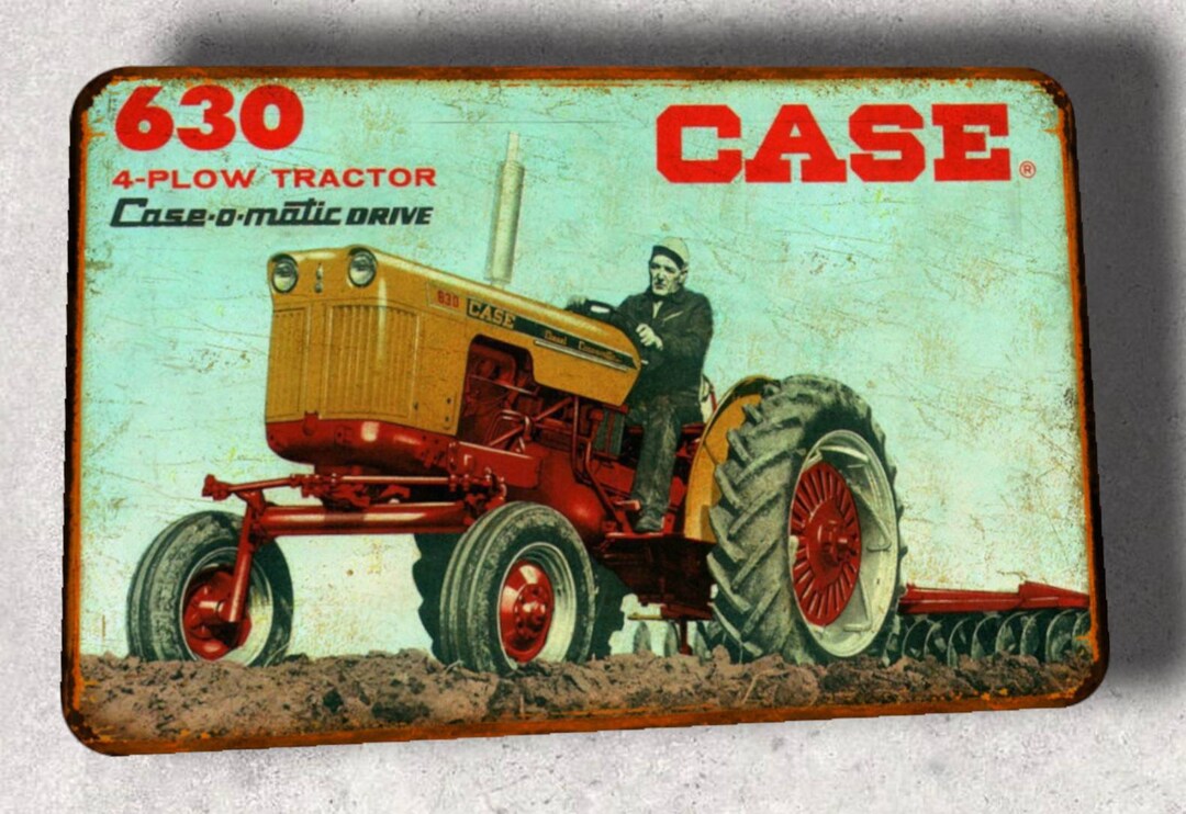 Vintage Case Tractor Metal Sign - Etsy