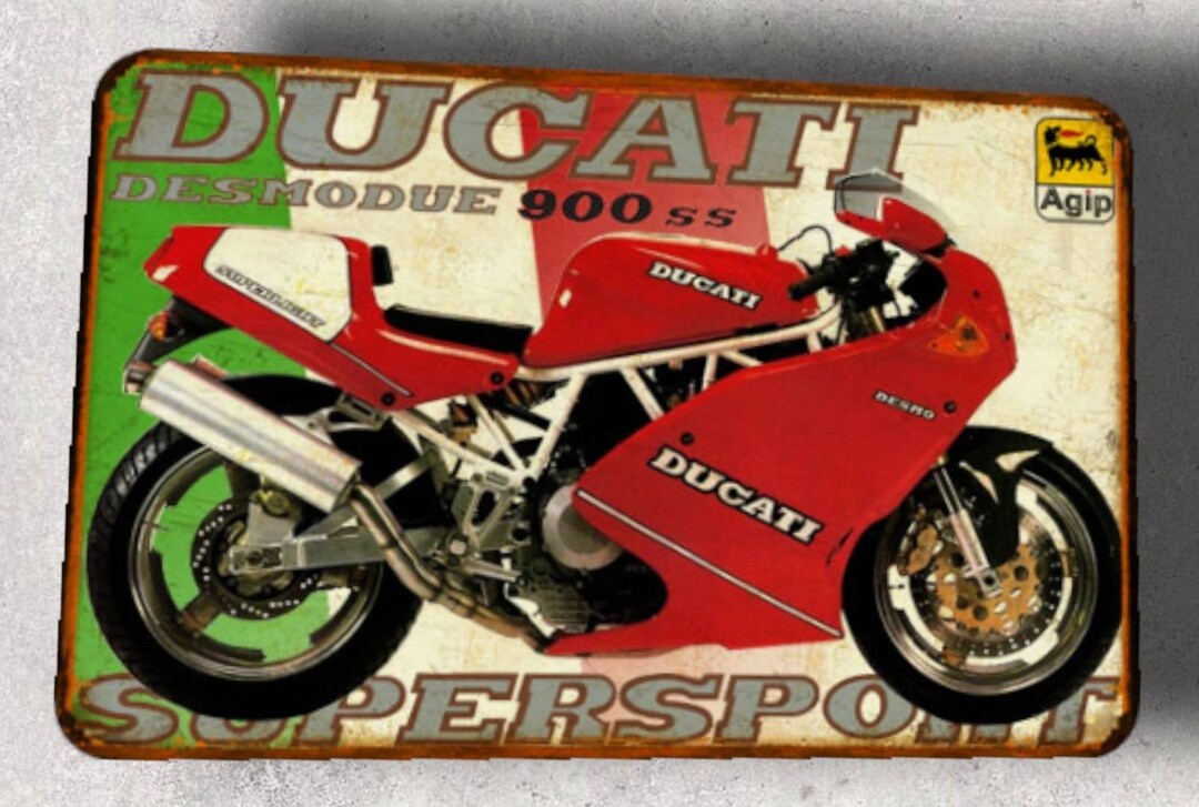 Ducati 900SS Vintage Metal Plate - Etsy