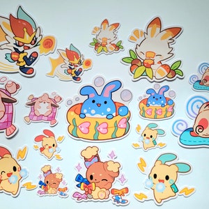 Hippity Hoppity Rabbit Pokemon Stickers - Etsy