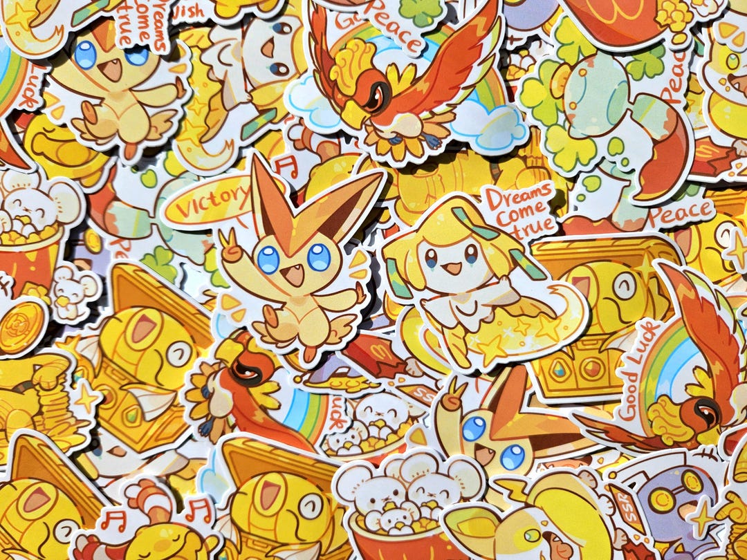 Lady Luck Great Fortune Pokemon Stickers - Etsy