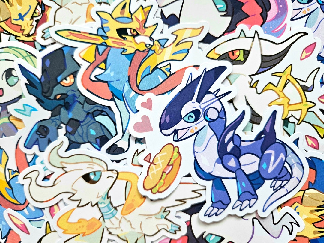 Powerful Protector Legendary & Mythical Pokemon Stickers Version 2 - Etsy