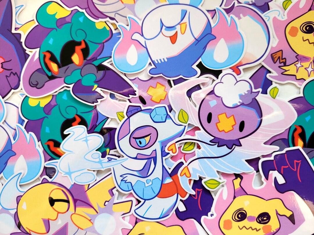 Spooky Scary Ghost Pokemon Stickers - Etsy UK