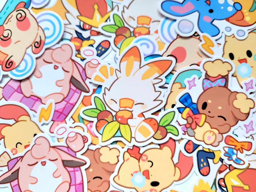 Hippity Hoppity Rabbit Pokemon Stickers - Etsy