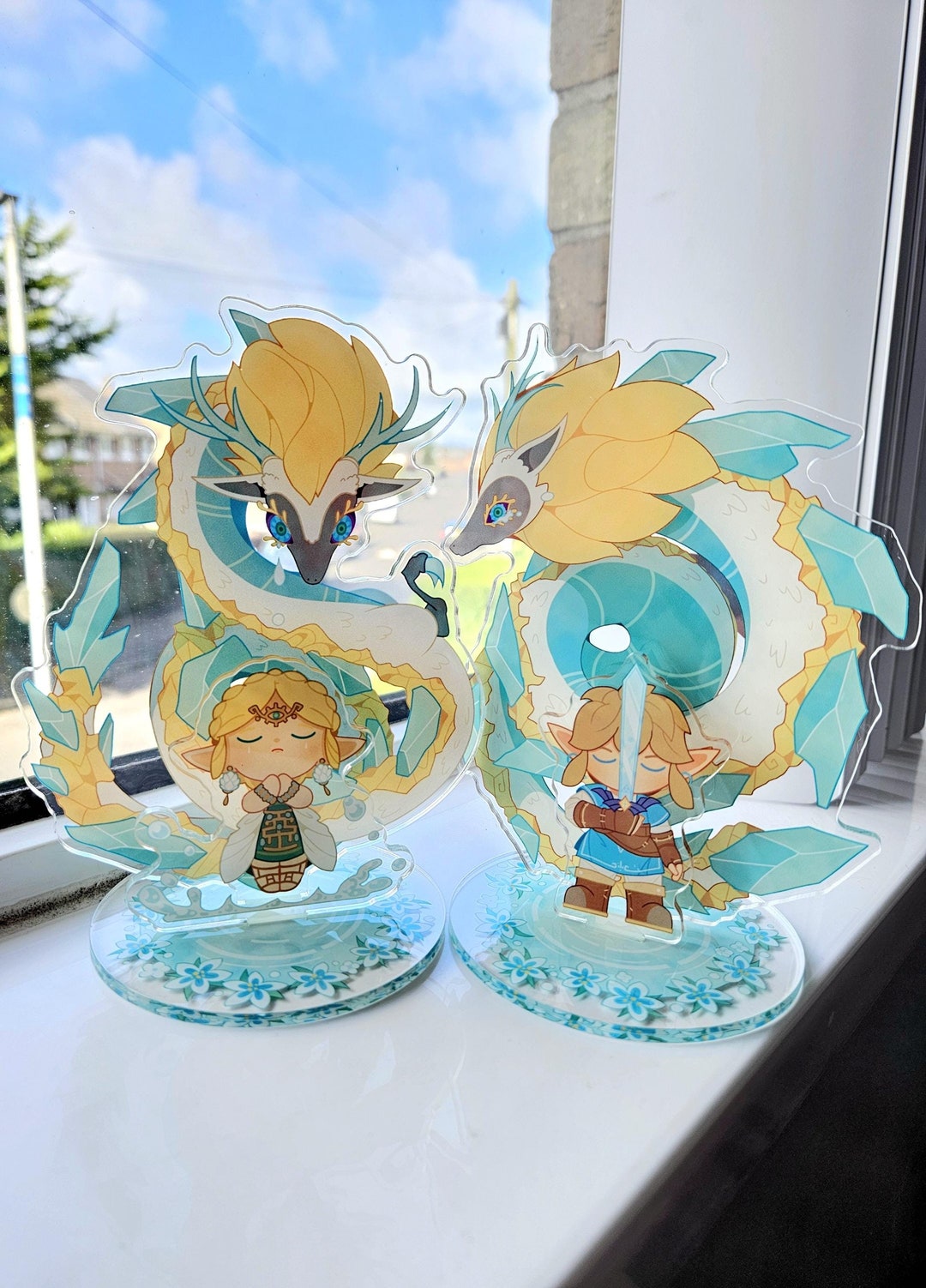 Legend of Zelda Anime Style Zelda Link With Light Dragon Double-sided ...