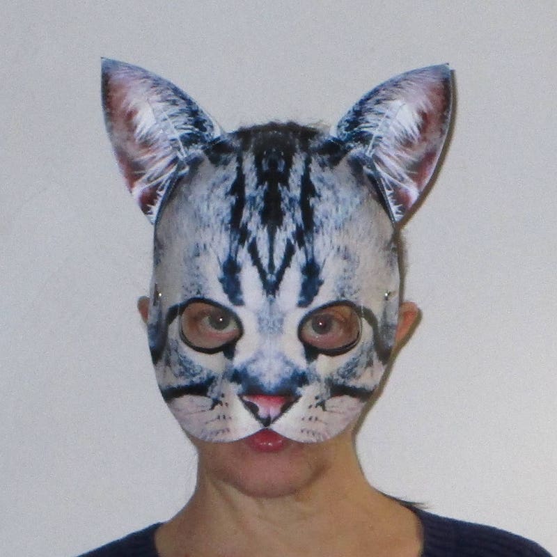 Therian Orange Tabby Cat Mask - Etsy